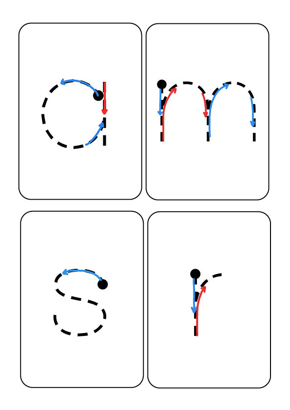 Handwriting Tracing Cards – fetchphonics