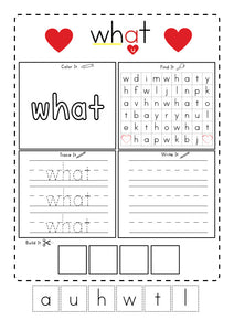 Sight Word Bundle with Orthographic Mapping – fetchphonics