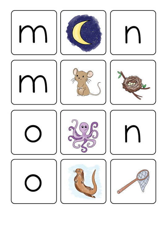 Beginning Sound Memory Matching Game – fetchphonics
