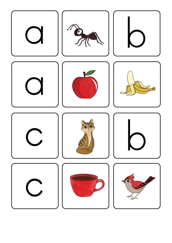 Beginning Sound Memory Matching Game – fetchphonics