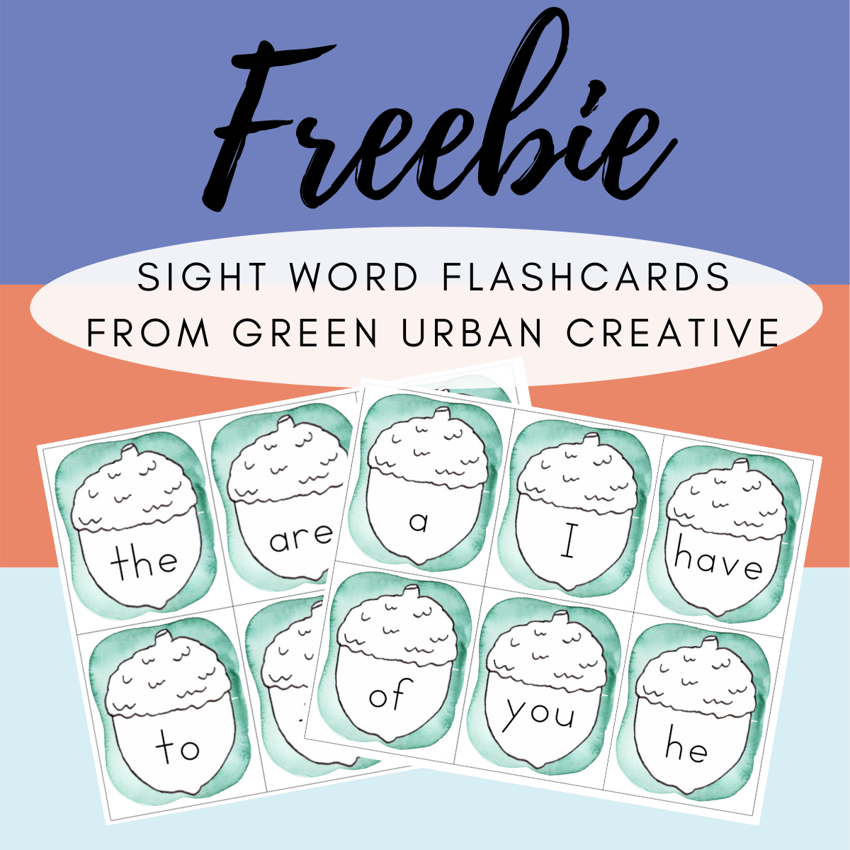 Sight Word Freebie from Green Urban Creative – fetchphonics